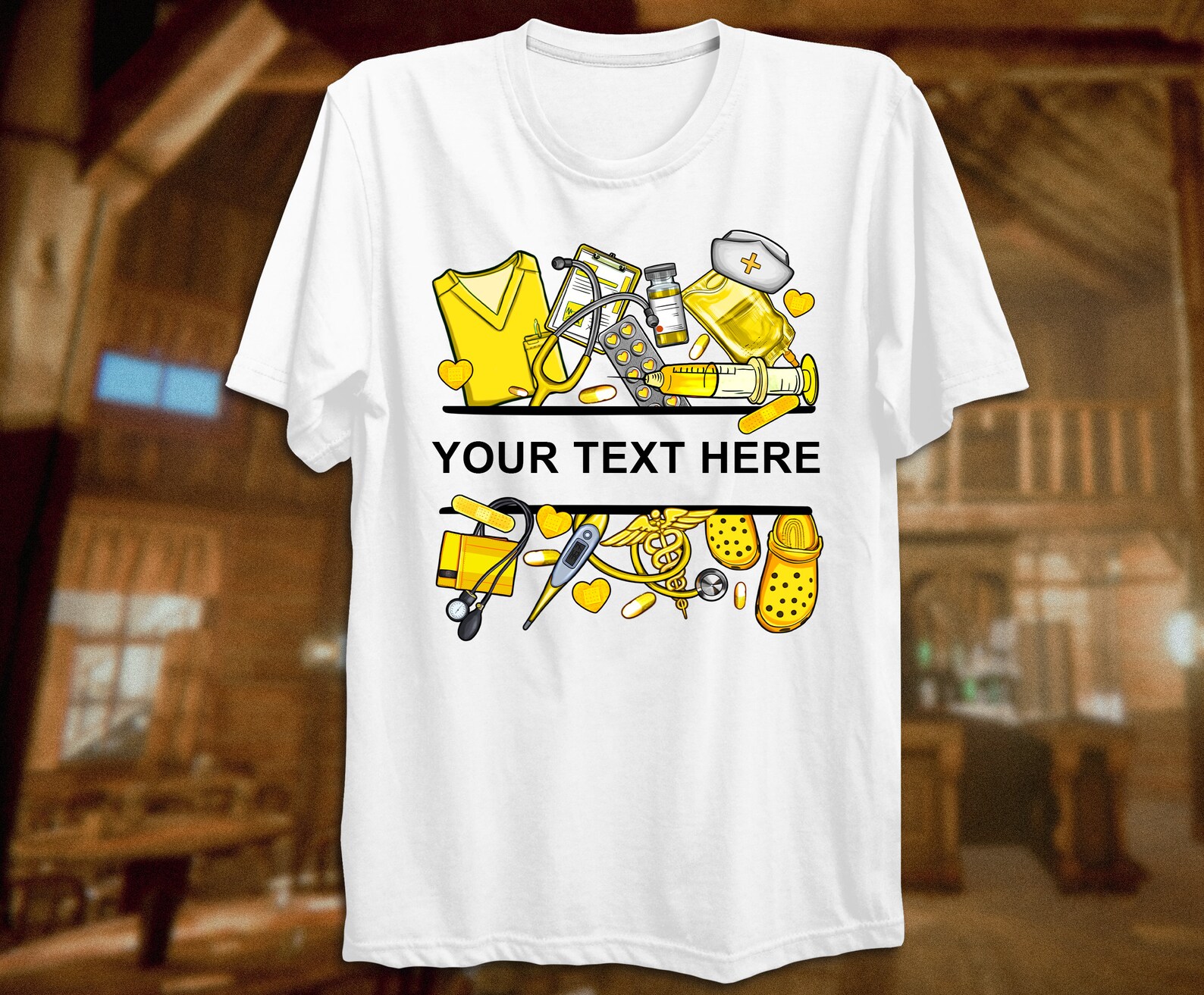 Personalized Yellow Nurse Png Sublimation Design Download, Nurse Png ...