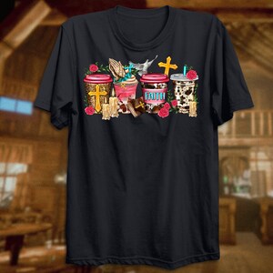 Faith Coffee Cups Png Sublimation Design Download, Coffee Cups Png ...