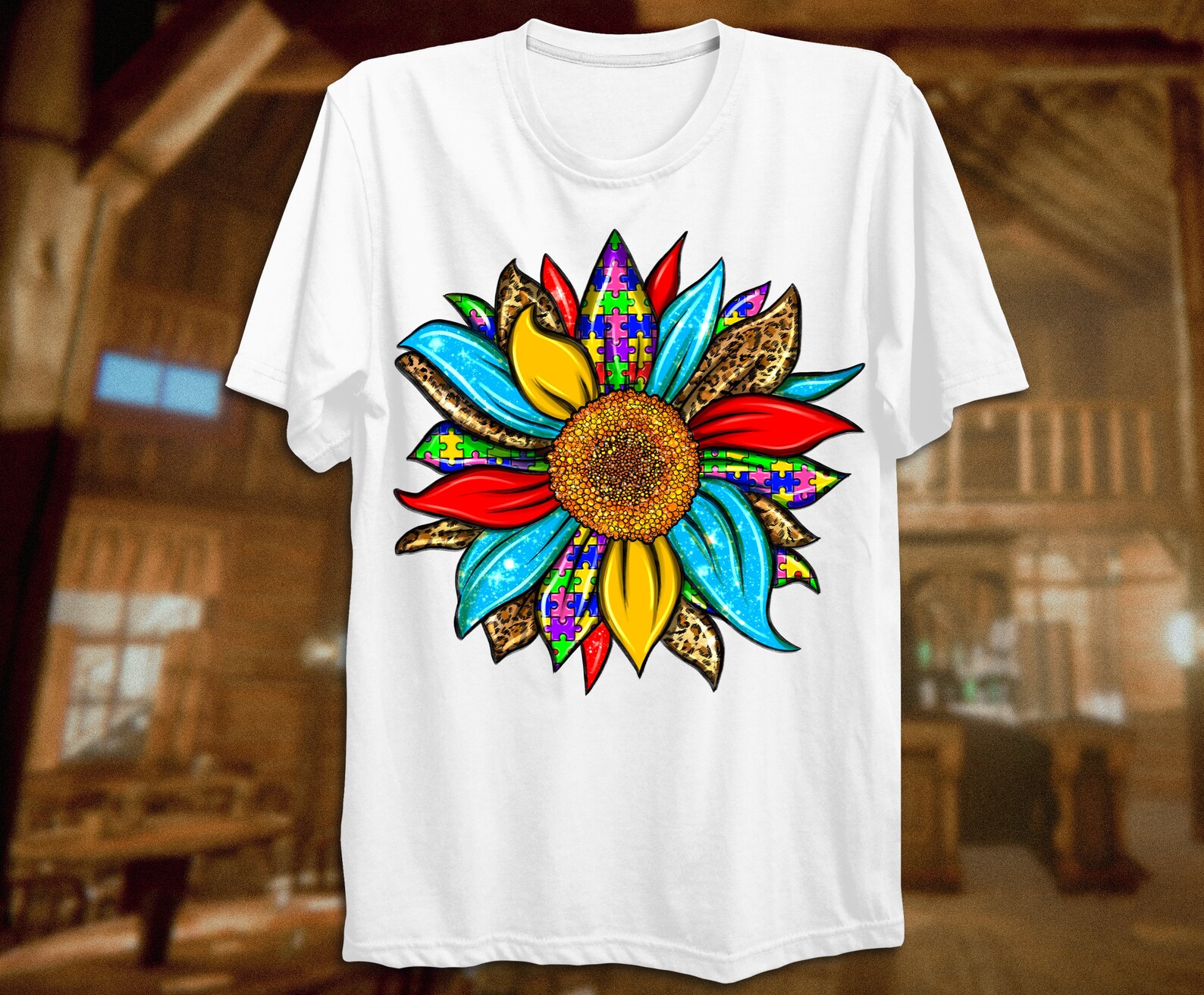Autism Sunflower Png Sublimation Design Download Autism - Etsy
