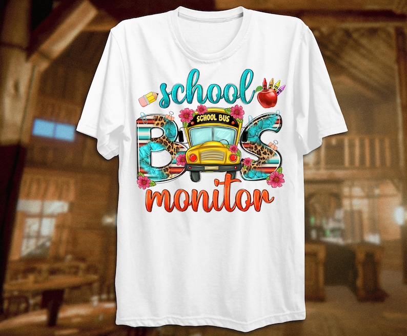School Bus Monitor Png Sublimation Design Download Back to - Etsy