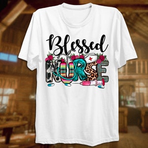 Blessed Nurse Png Sublimation Design Download, Nurse Png Design ...