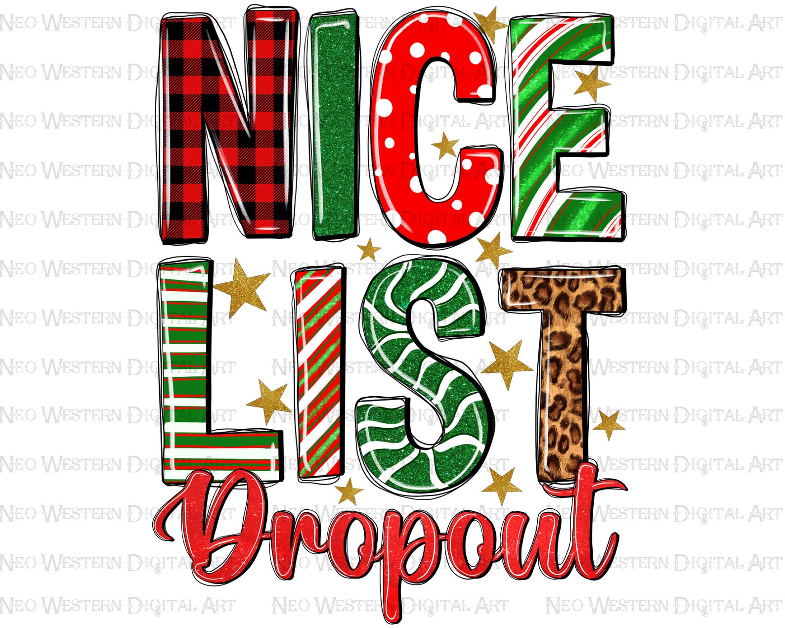 Nice List Dropout Png Sublimation Design Download, Christmas Png ...