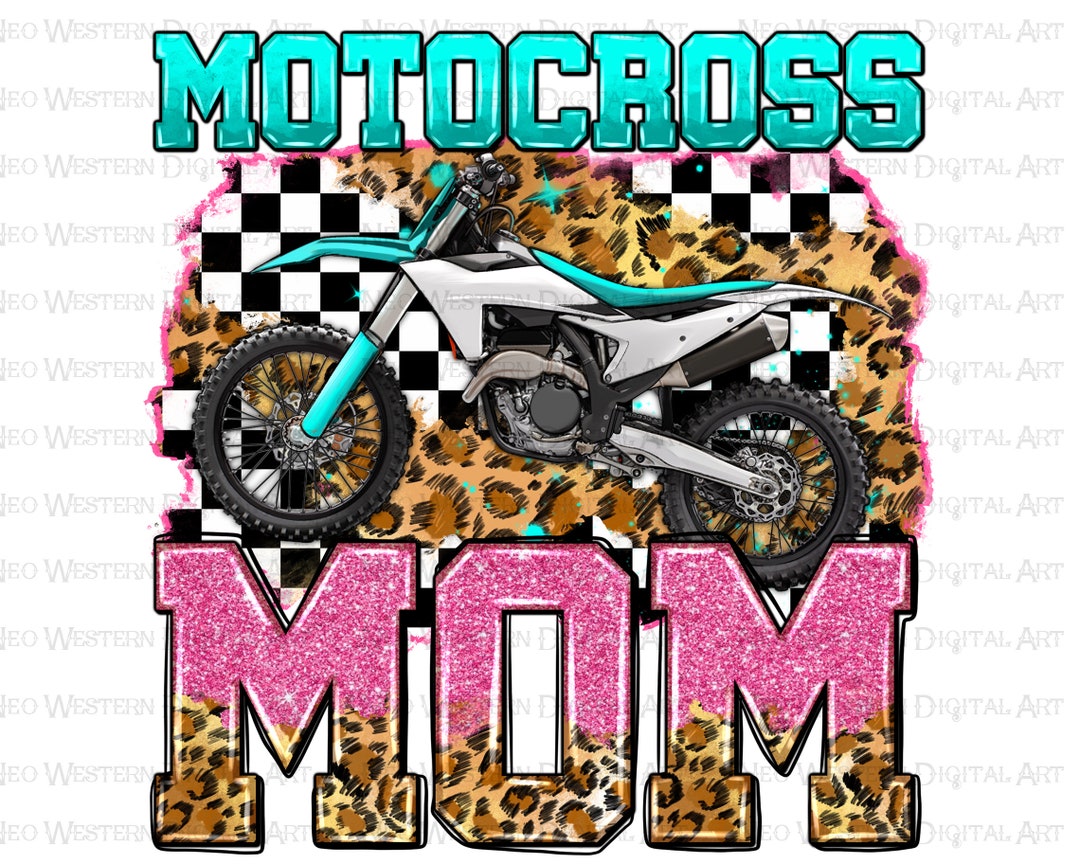 Motocross Mom Png Sublimation Design Download, Mother's Day Png ...