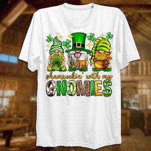 St. Patrick's Day Shamrockin' With My Gnomies Png Sublimation Design ...