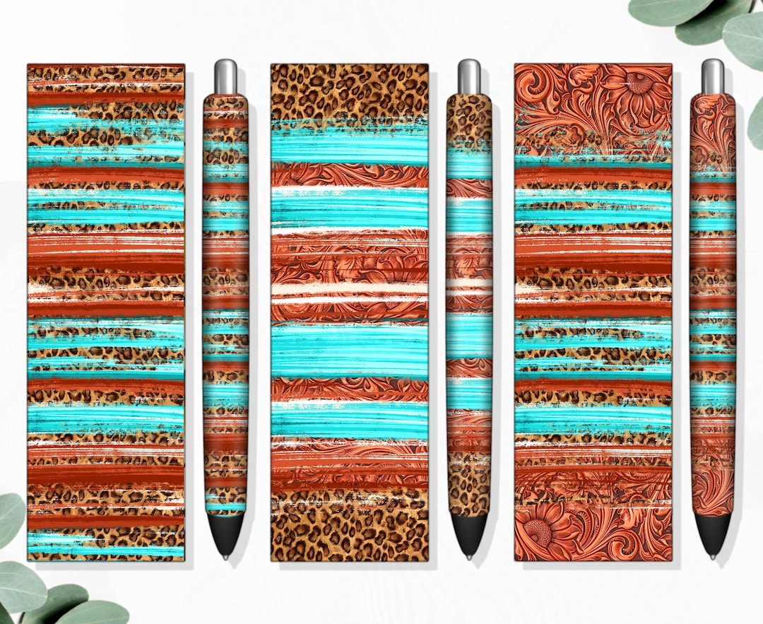 Western Serape Pen Wrap Png Sublimation Design Download, Western Pen ...