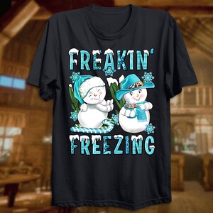 Freakin' Freezing Winter Png Sublimation Design Download, Christmas Png ...