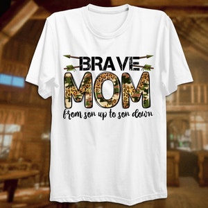 Brave Mom From Son up to Son Down Png Sublimation Design Download ...