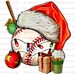 Christmas Baseball Png Sublimation Design Download, Christmas Png ...