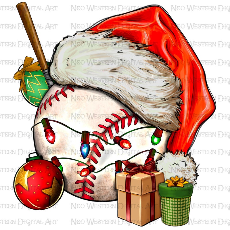 Baseball Christmas Svg - Etsy