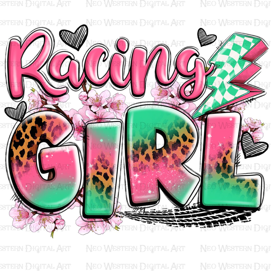 Racing Girl Png Sublimation Design Download, Race Sport Png, Racing Png ...