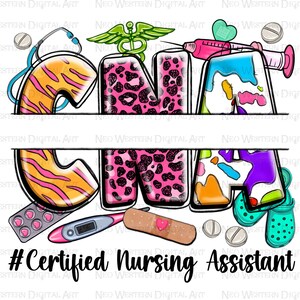 Personalized CNA Nurse Png Sublimation Design Download, Nurse Png ...