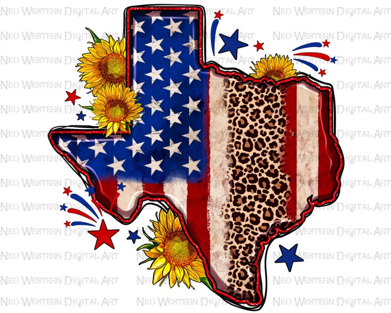Texas Map USA Flag Sunflower Png Sublimation Design Download - Etsy