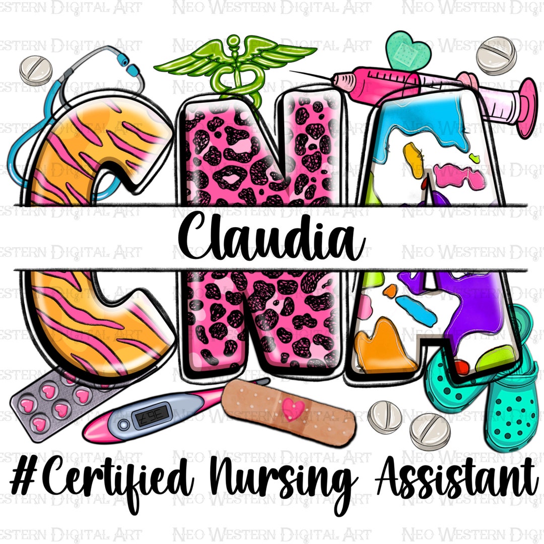 Personalized CNA Nurse Png Sublimation Design Download, Nurse Png ...