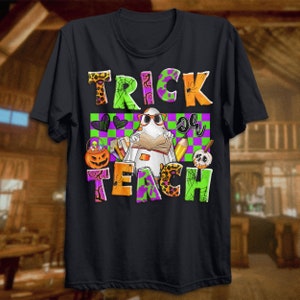 Trick or Teach Png Sublimation Design Download, Happy Halloween Png ...