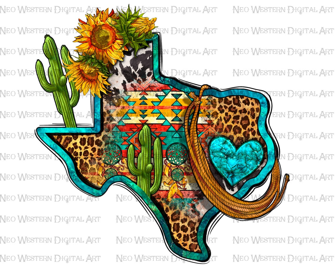 Western Texas Map Png Sublimation Design Download Texas Png - Etsy