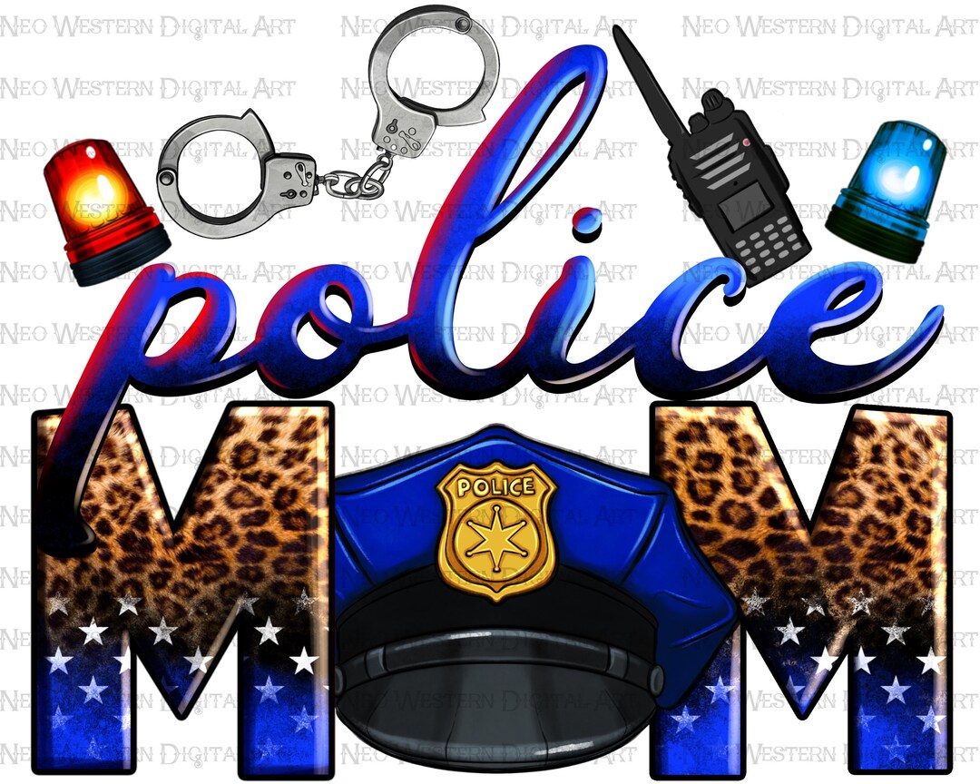 Police Mom Png Sublimation Design Download, USA Flag Png, 4th of July ...