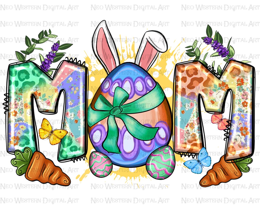 Easter Day Mom Png Sublimation Design Download, Happy Easter Day Png ...