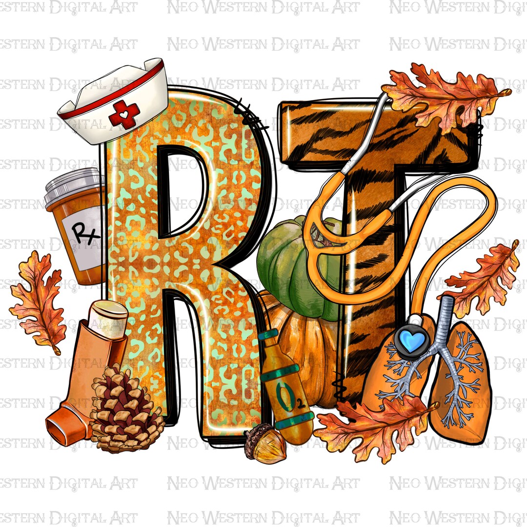 Fall RT Respiratory Therapist Png Sublimation Design Download, Hello ...