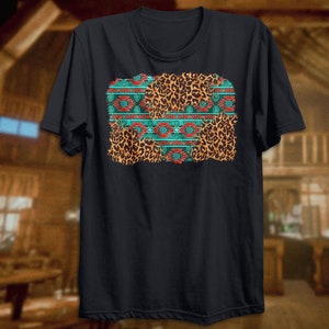 Leopard Aztec Background Png Sublimation Design Download, Western ...