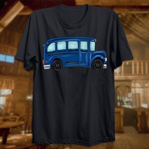 Blue Team Color School Bus Png Sublimation Design Download, Hand Drawn ...