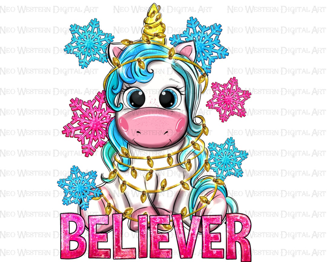 Believer Unicorn Png Sublimation Design Download, Christian Png ...