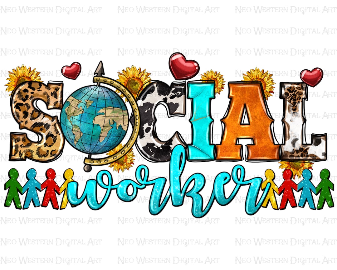 Social Worker Png Sublimation Design Download, Western Social Worker ...