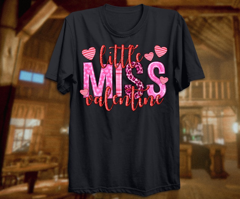 Little Miss Valentine Png Sublimation Design Valentine's - Etsy