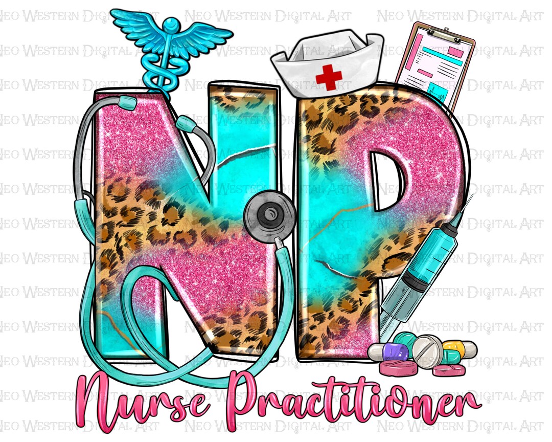NP Nurse Practitioner Png Sublimation Design Download, Nurse Png Design ...