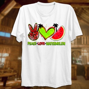 Peace Love Watermelon Png Sublimate Designs Download, Summer Png Design ...