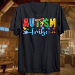 Autism Tribe Png Sublimation Design Download, Autism Awareness Png ...