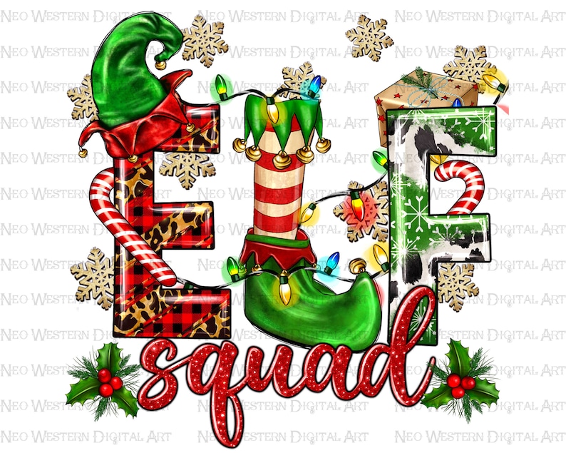 Christmas Elf Squad Png Sublimation Design Download, Christmas Png ...