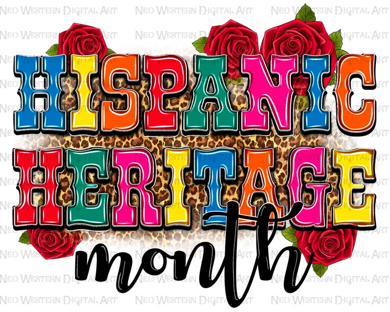 Hispanic Heritage Month Png Sublimation Design Download, Latino ...