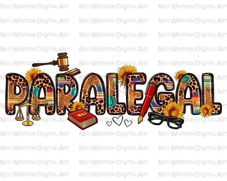 Paralegal Png Sublimation Design Download, Paralegal Life Png, Western ...