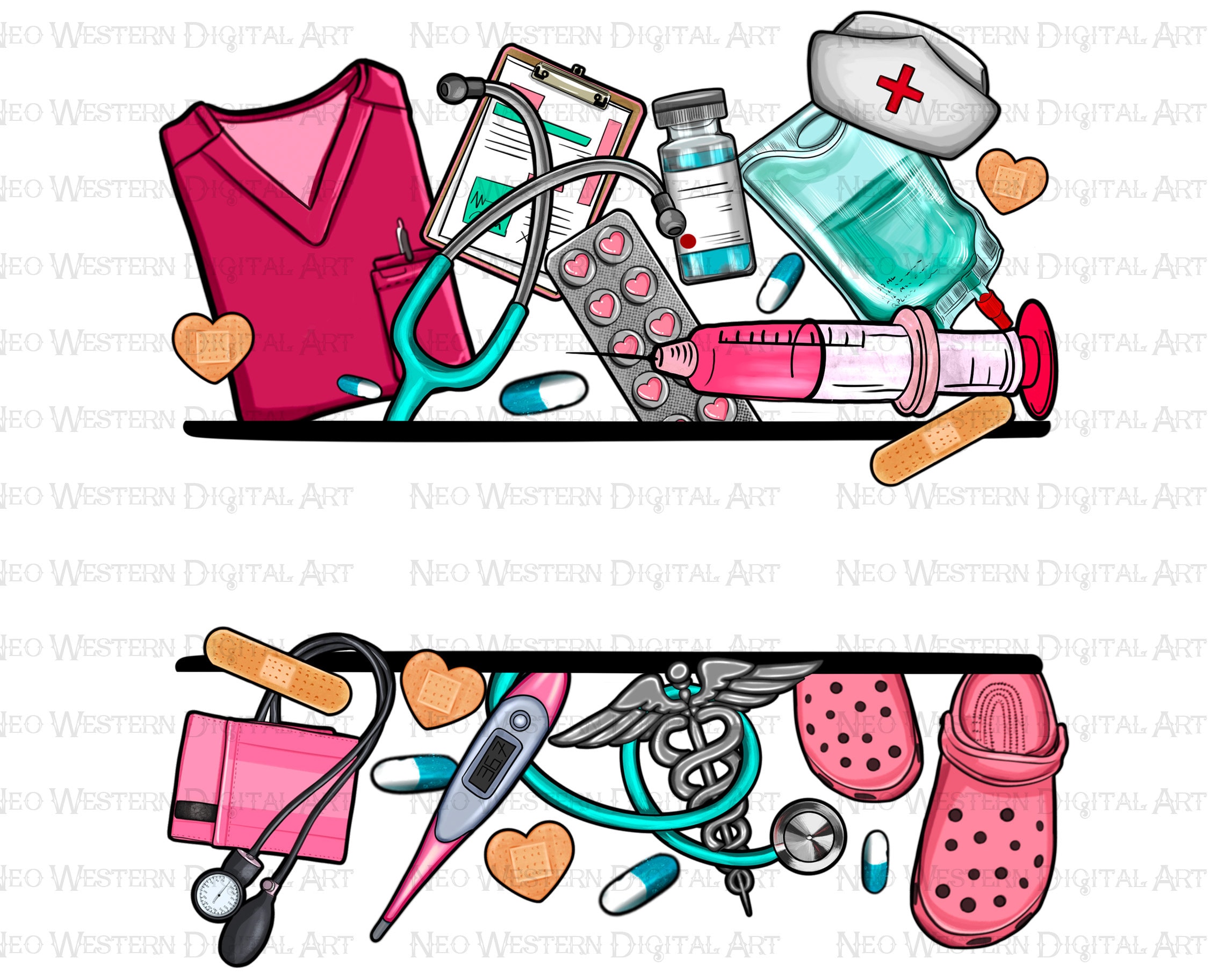 Custom Name Nurse Png Sublimation Design Download, Personalized Name ...