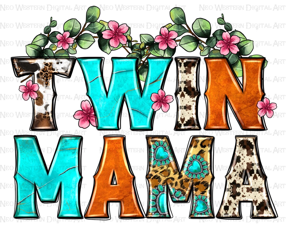 Twin Mama Png Sublimation Design Download, Mama Png Design, Mother's ...