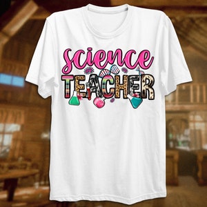 Science Teacher Png Sublimation Design Download, Teacher's Day Png ...