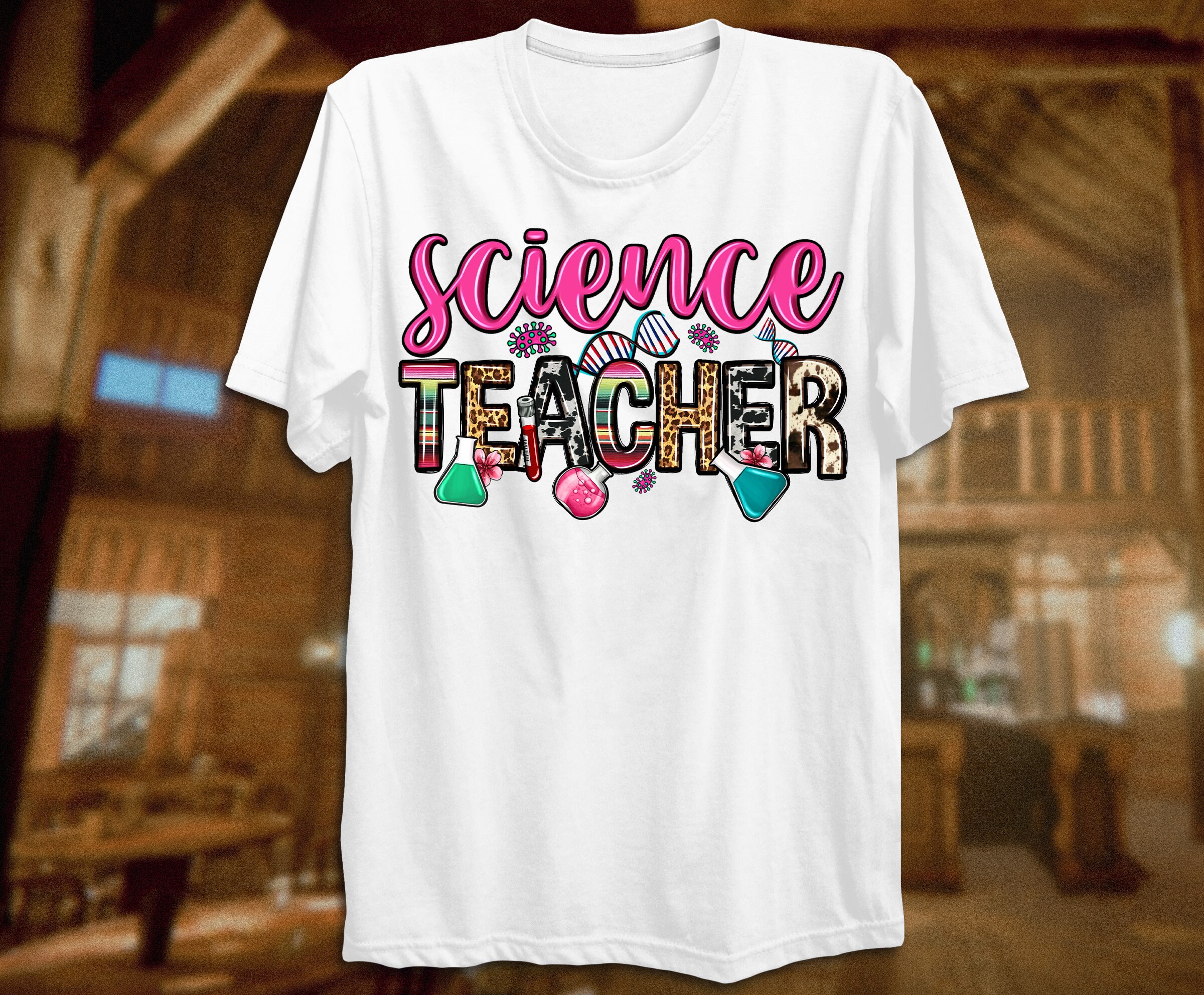 Science Teacher Png Sublimation Design Download, Teacher's Day Png ...