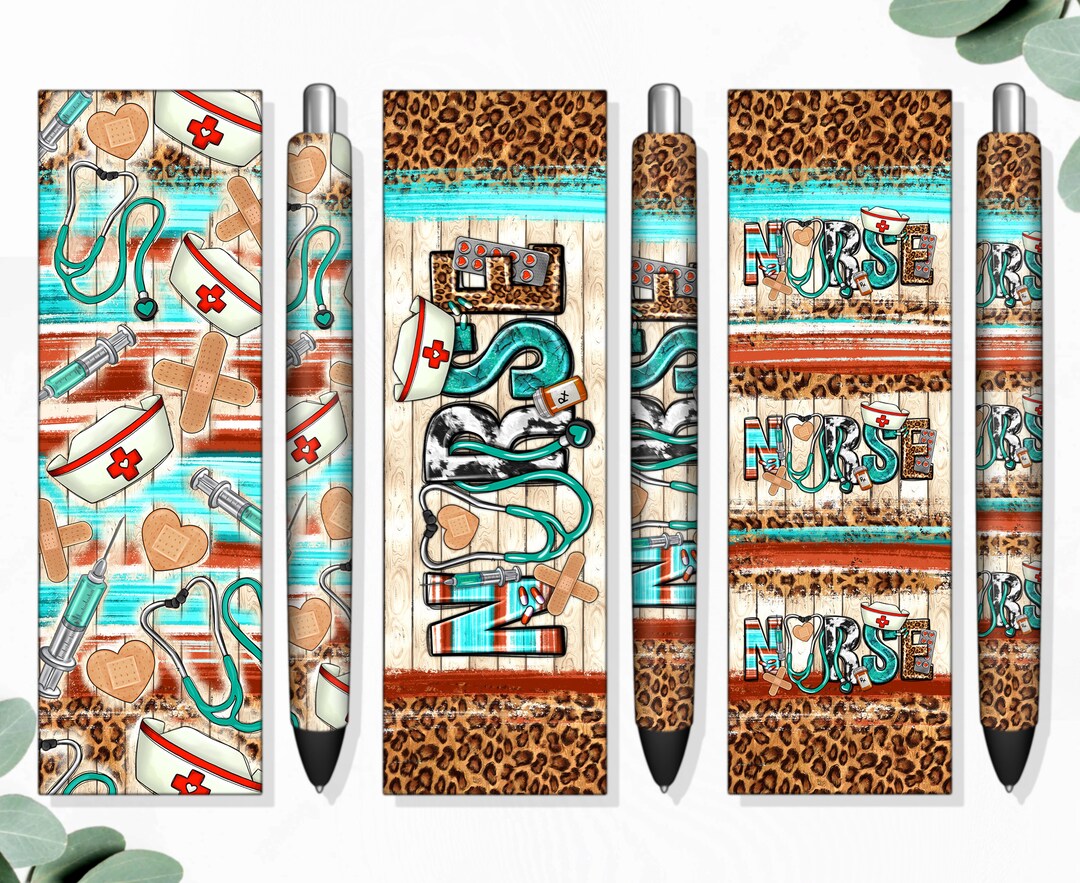 Western Nurse Serape Pen Wrap Png Sublimation Design Download, Western ...