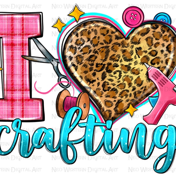 I Love Crafting Png - Etsy
