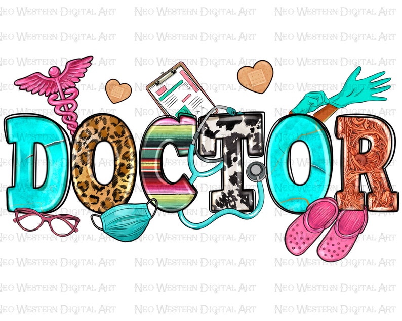 Doctor Png Sublimation Design Download Western Doctor Png - Etsy