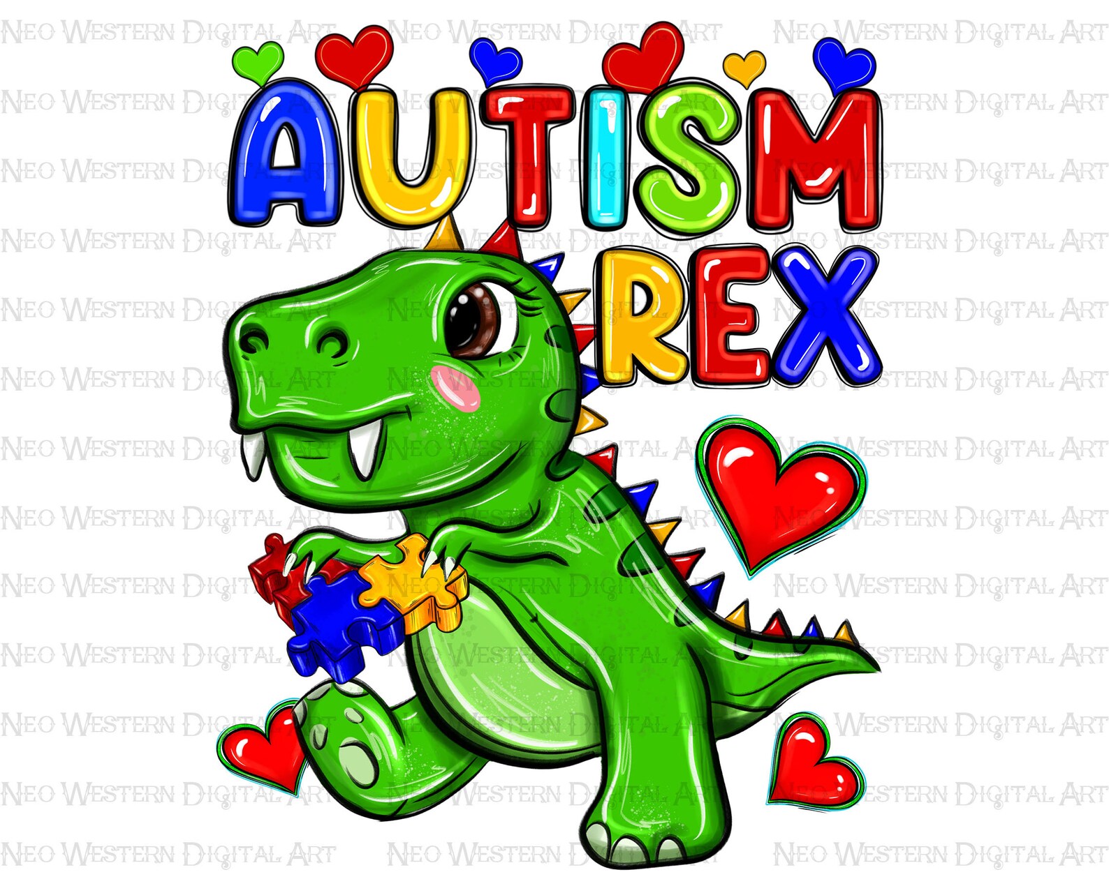 Autism Rex Png Sublimation Design Download, Autism Awareness Png ...
