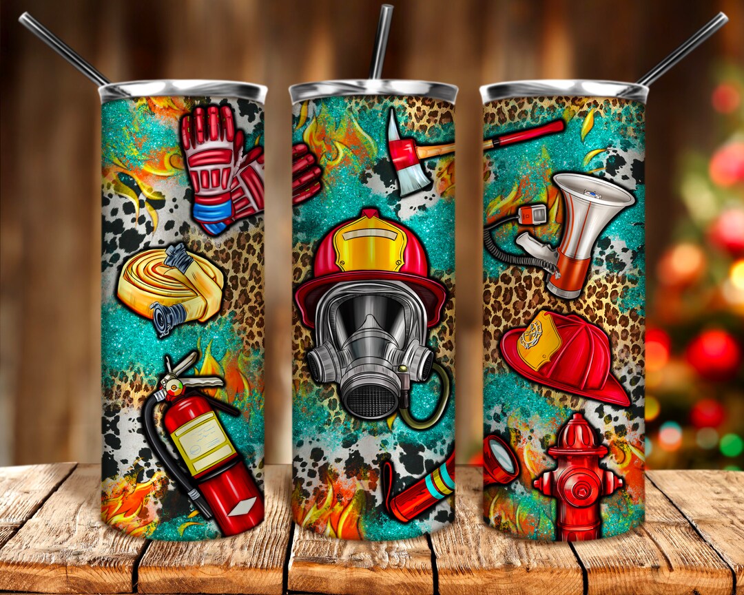 Firefighter 20oz Tumbler Sublimation Design Download, Western Tumbler ...