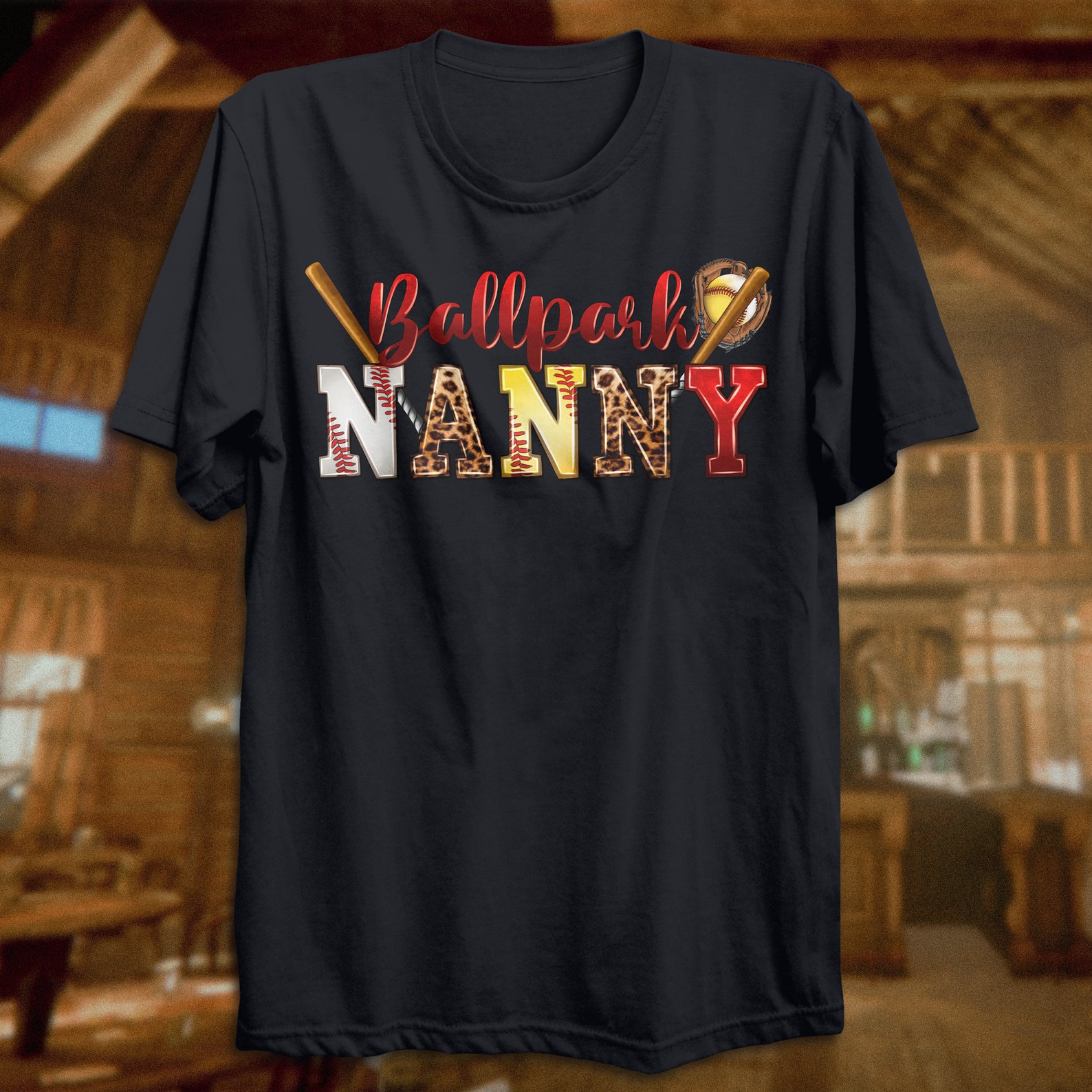 Ballpark Nanny Png Sublimation Design Download, Softball Png, Baseball ...