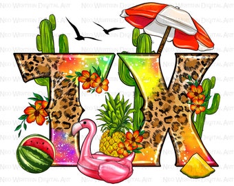TX Summer Png Sublimation Design Download, Summer Png, Hello Summer Png ...