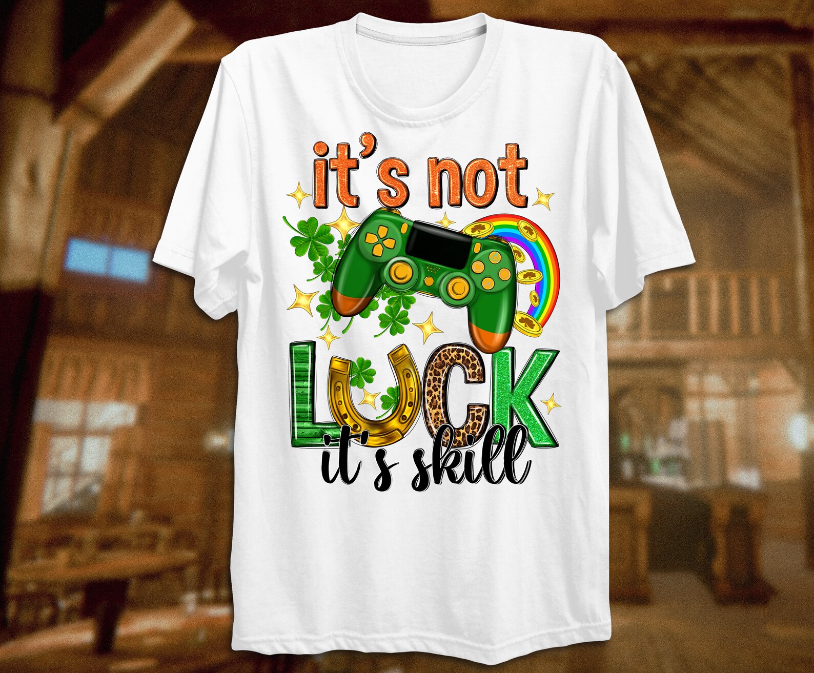 It's Not Luck It's Skill Png Sublimation Design Download, St. Patricks ...