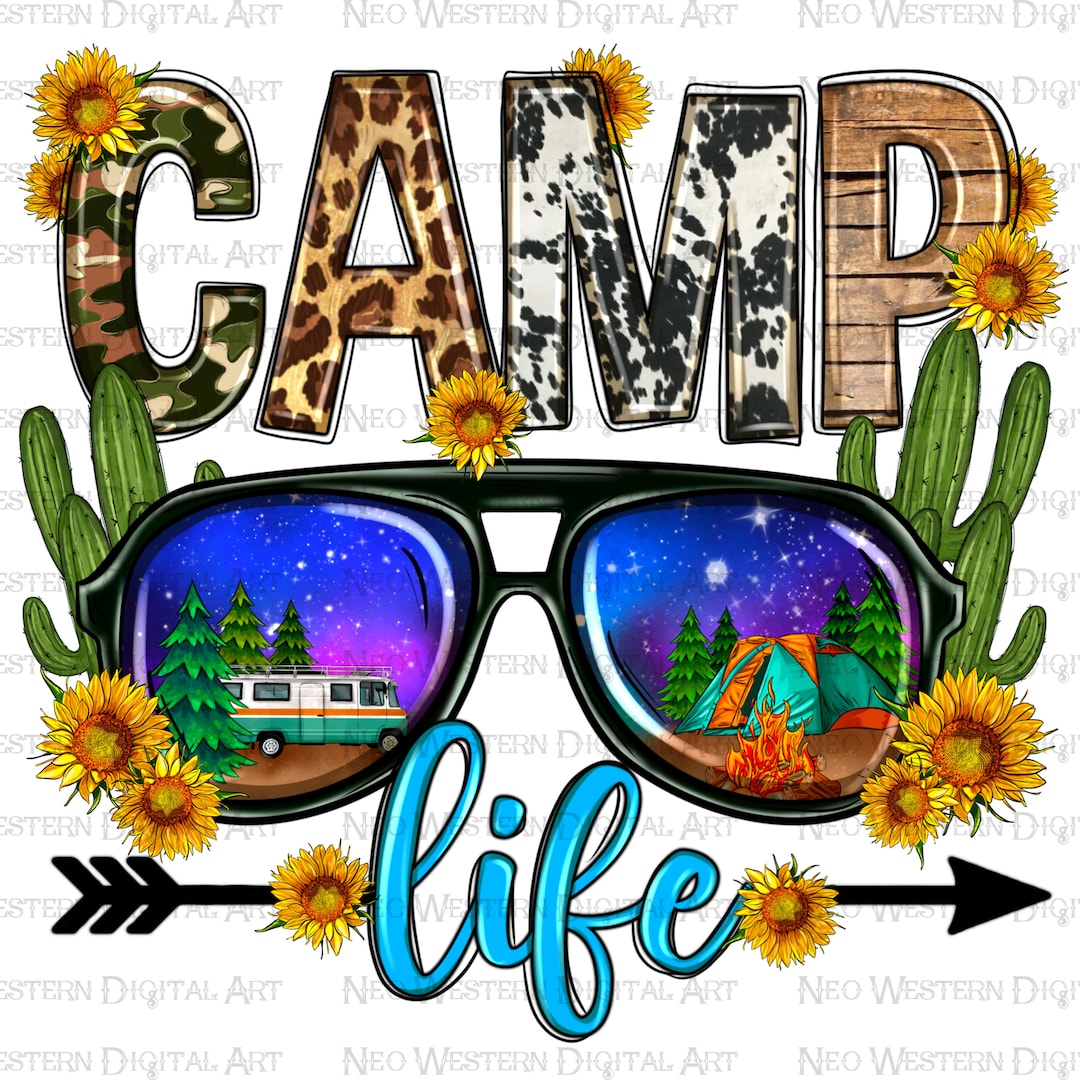 Camp Life Png Sublimation Design Download, Camping Png, Camp Love Png ...