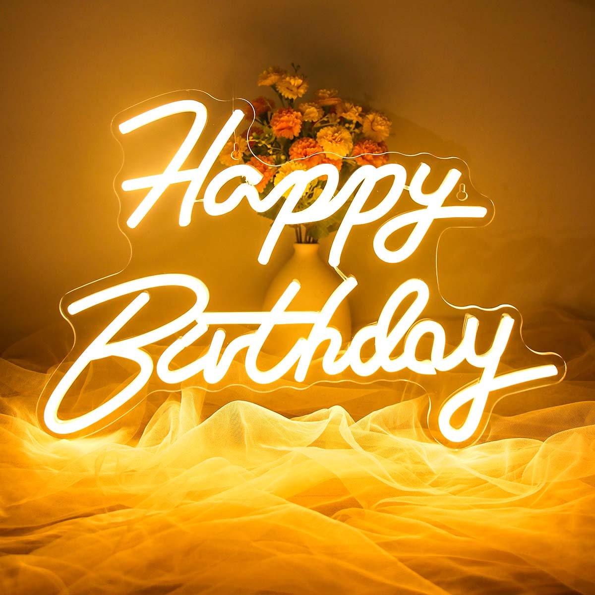 Happy Birthday LED Neon Sign for Party Decor 4333cm LED Neon - Etsy