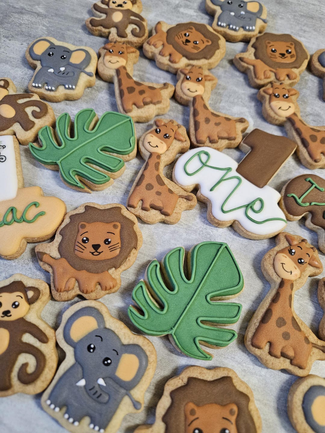 Custom Jungle Animal Themed Cookies - Etsy
