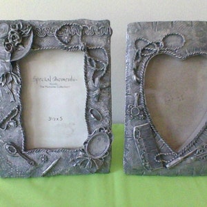 Vintage Pewter Photo Frame - Etsy