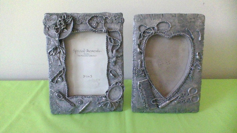 Vintage Pewter Photo Frame - Etsy